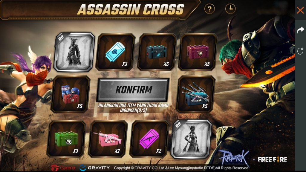 Ini Cara Mendapatkan Bundle Eksklusif Free Fire x Ragnarok Assassin Cross!