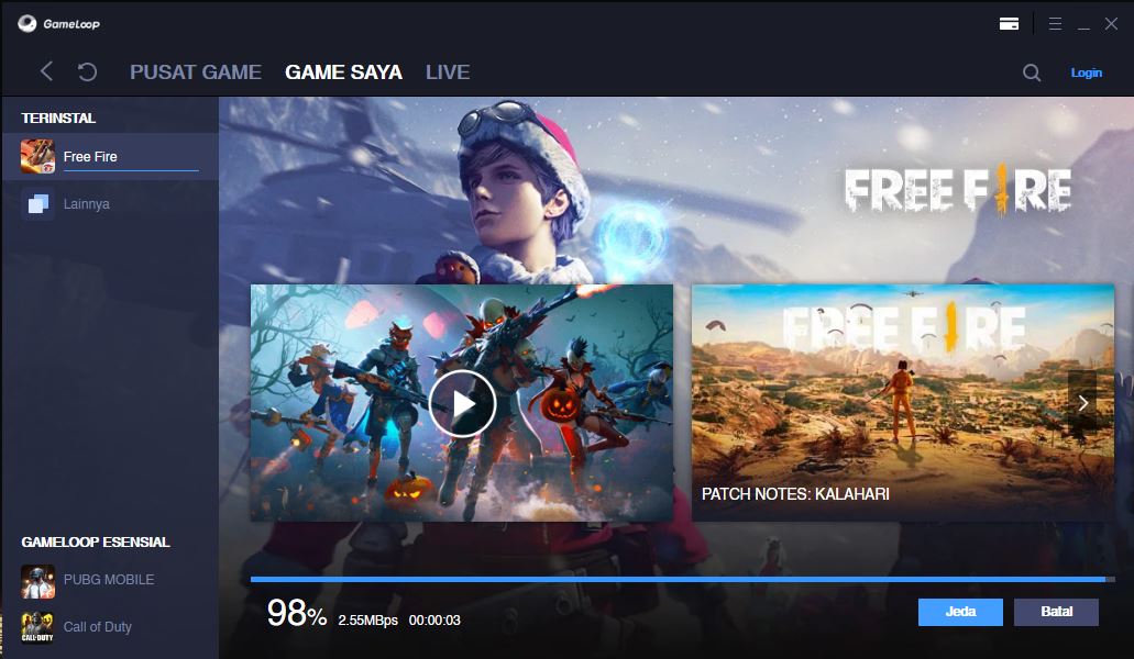 Gameloop, Jawaban Emulator Free Fire Terbaik untuk PC Kentang!
