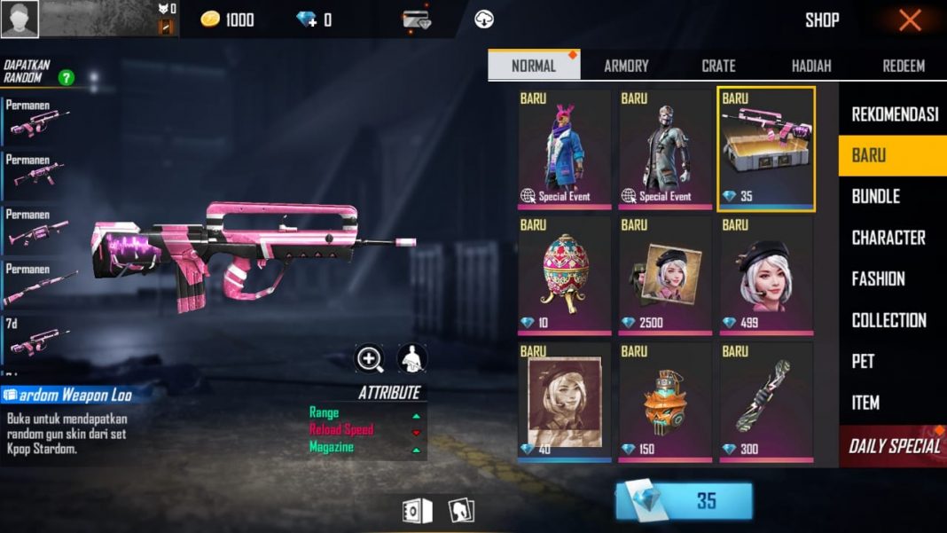 Cuma 35 Diamond, Gun Skin Box Kapella’s K-Pop Stardom Tersedia di Shop!