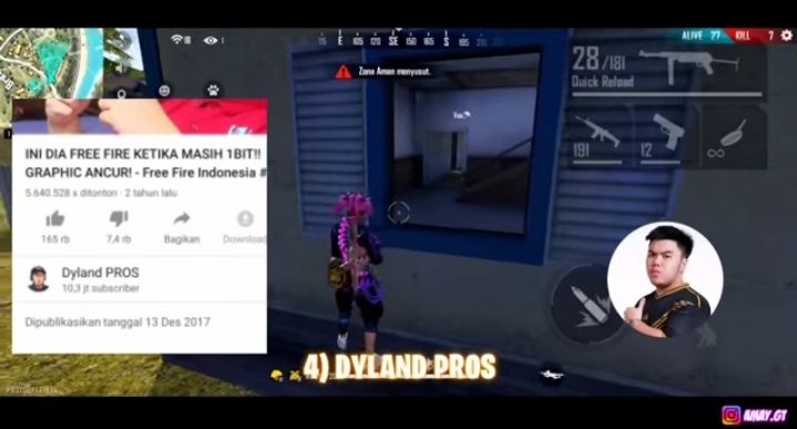 Amay GT Ungkap 7 YouTuber Free Fire Pertama di Indonesia
