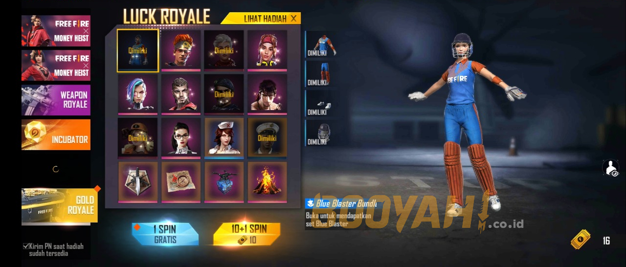 Bundle Blue Blaster Akan Segera Tiba di Gold Royale Terbaru!