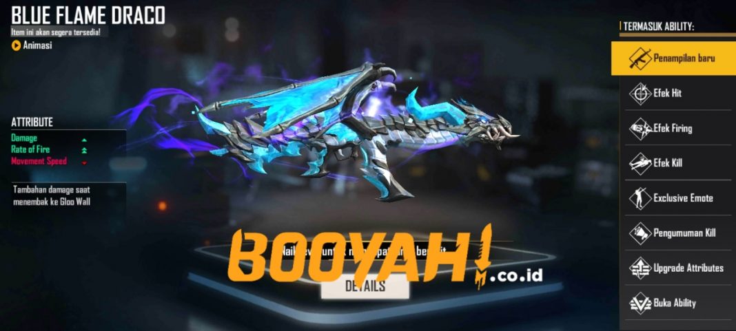 Evo Gun AK Blue Flame Draco Menjadi Skin AK Terkuat di Free Fire?
