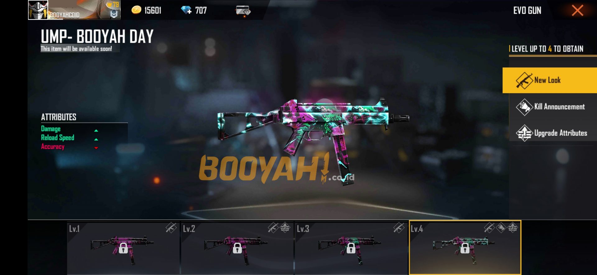 Yuk Kenalan dengan UMP – Booyah Day, Evo Gun Pertama yang Terlupakan!