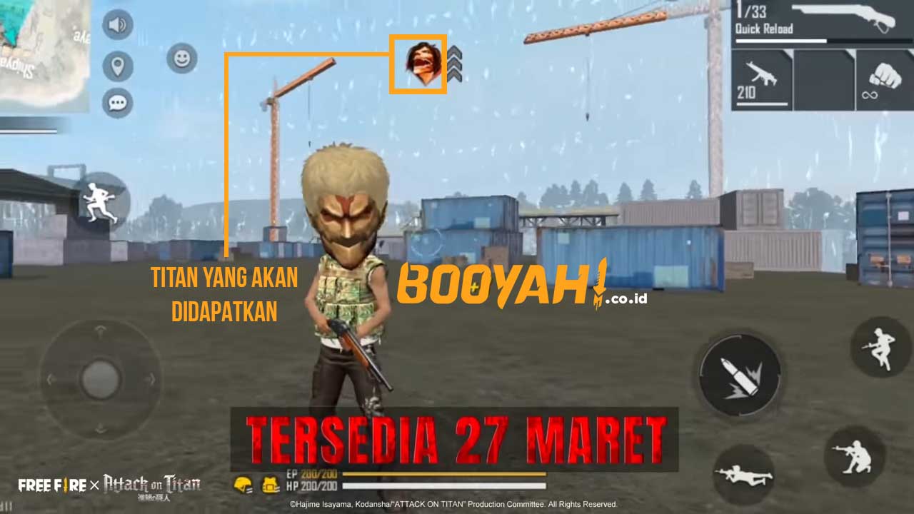 Penjelasan Mode Titan Attack Free Fire (FF), Mode Spesial Free Fire x ...