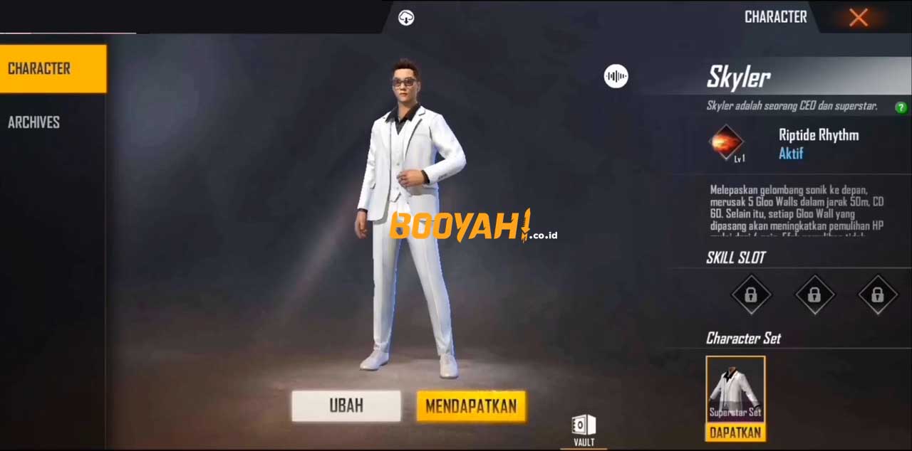 Fakta Tentang Karakter Skyler Free Fire (FF)