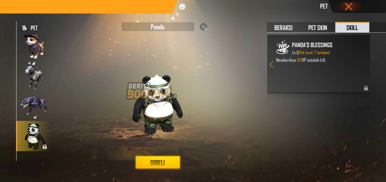 3 Pet Ini Wajib Kamu Gunakan Saat Menggunakan Karakter Baru Maro FF!