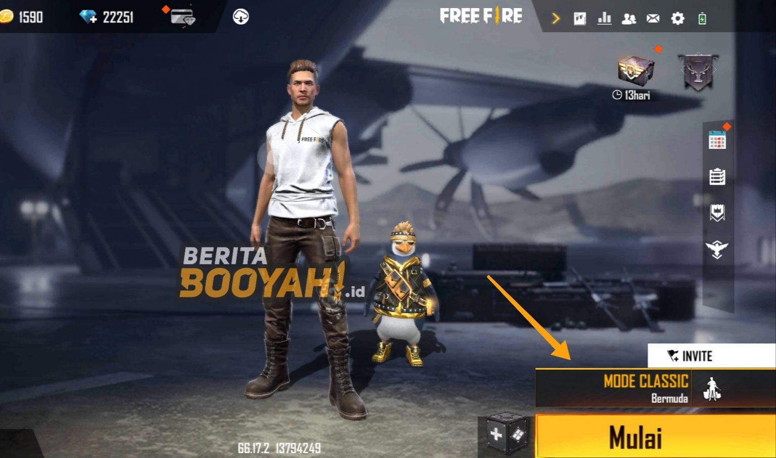 Tampilan Baru Interface Lobby Free Fire Di Advance Server FF Juli!
