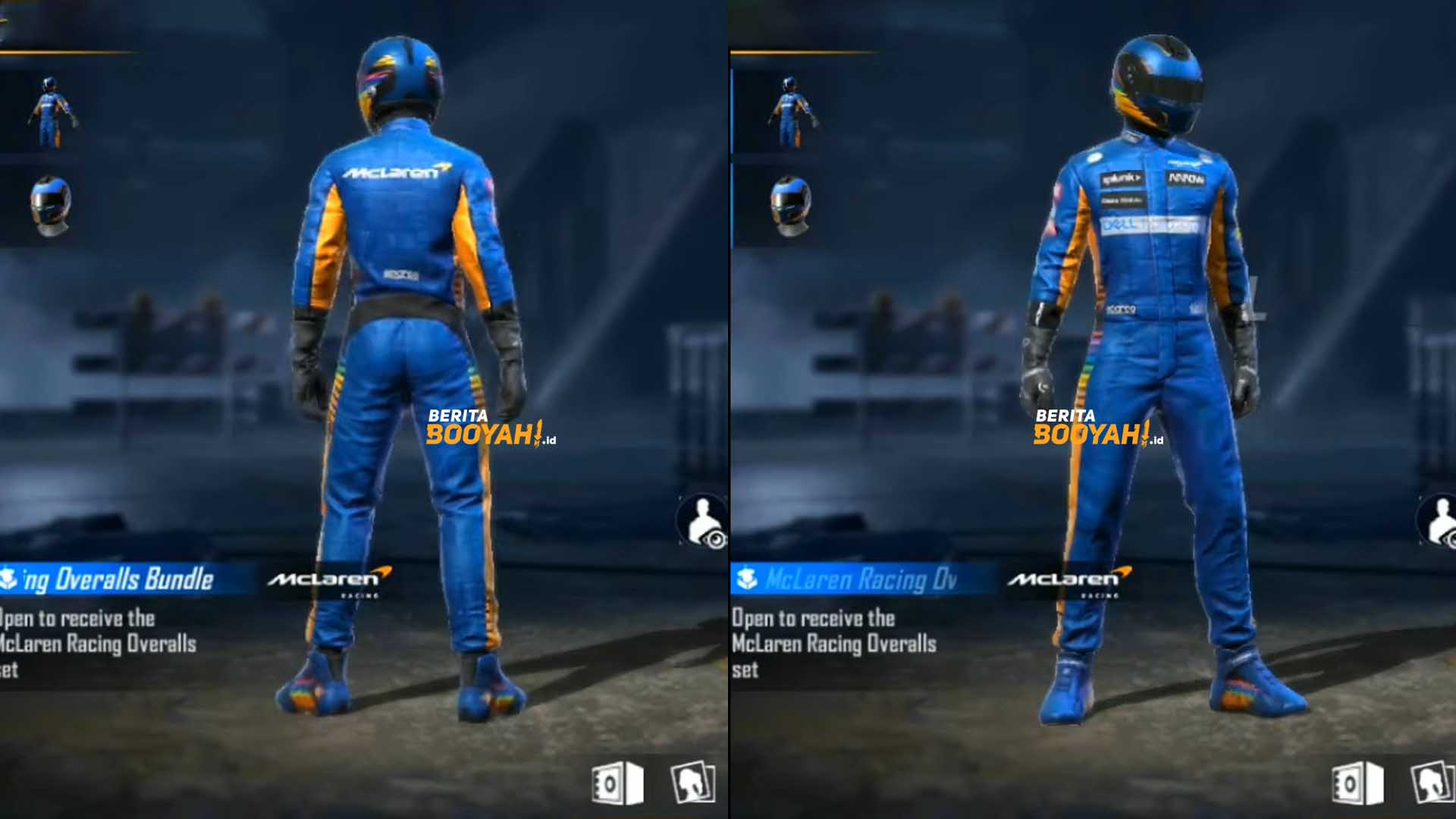 Bundle McLaren Racing Overalls FF Gratis di Event Free Fire x McLaren!