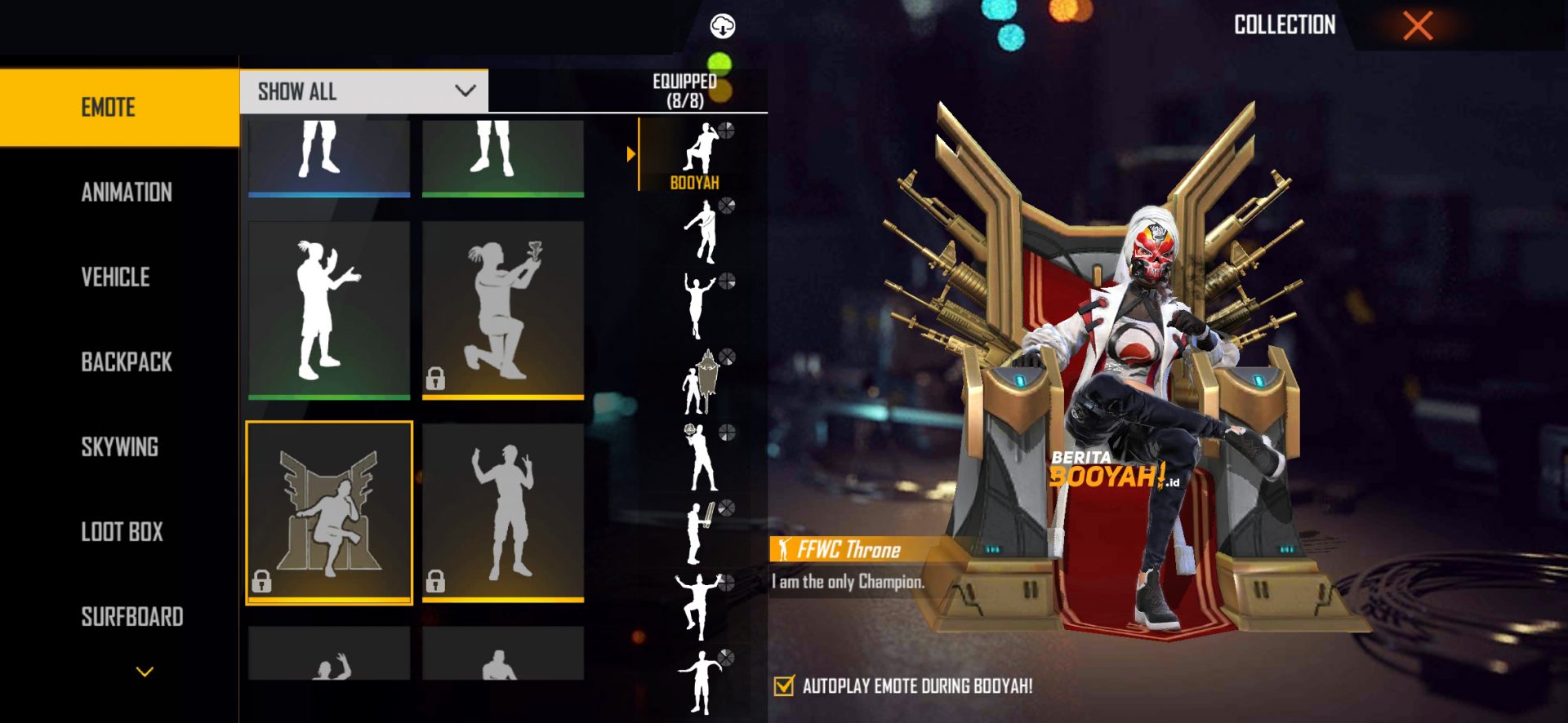5 Emote dengan Special Efek Terbaik di Free Fire Versi Berita Booyah!