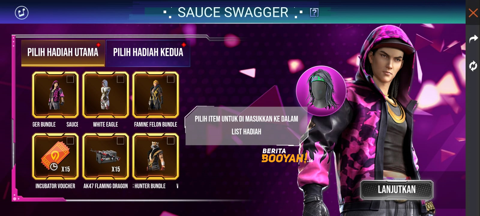 Miliki Bundle Sauce Swagger FF di Event Hacker Store Free Fire Terbaru!