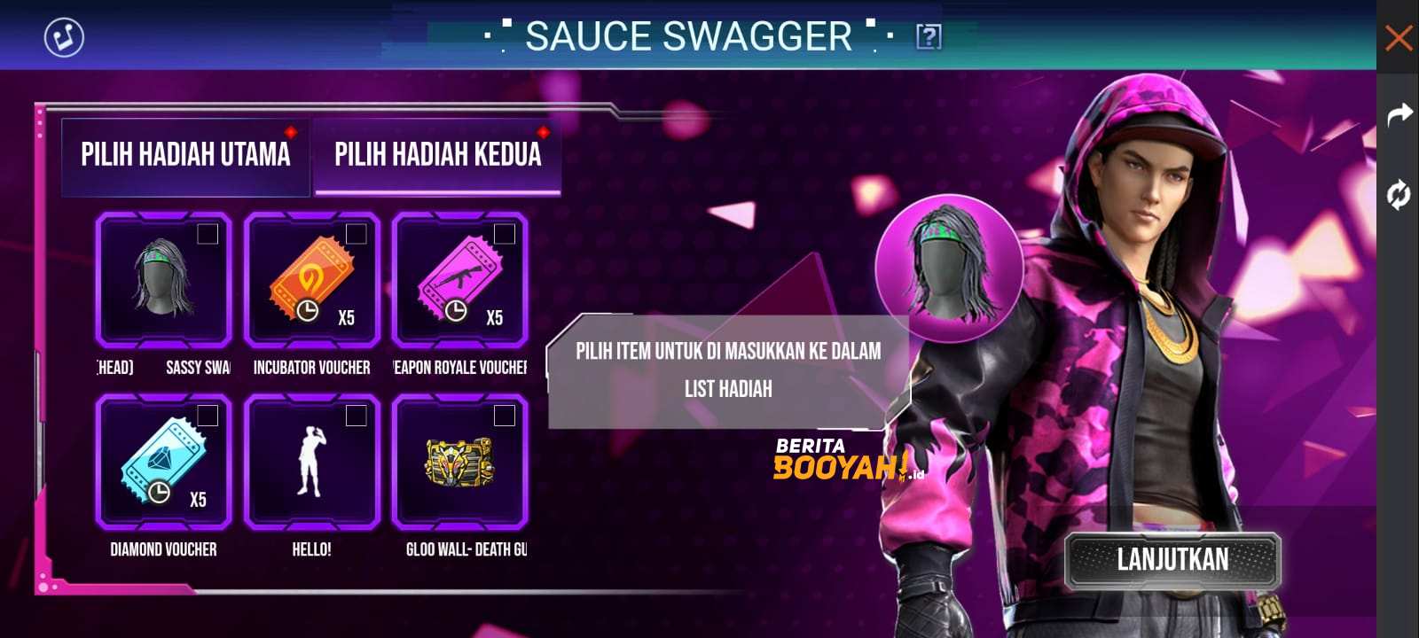 Miliki Bundle Sauce Swagger FF di Event Hacker Store Free Fire Terbaru!