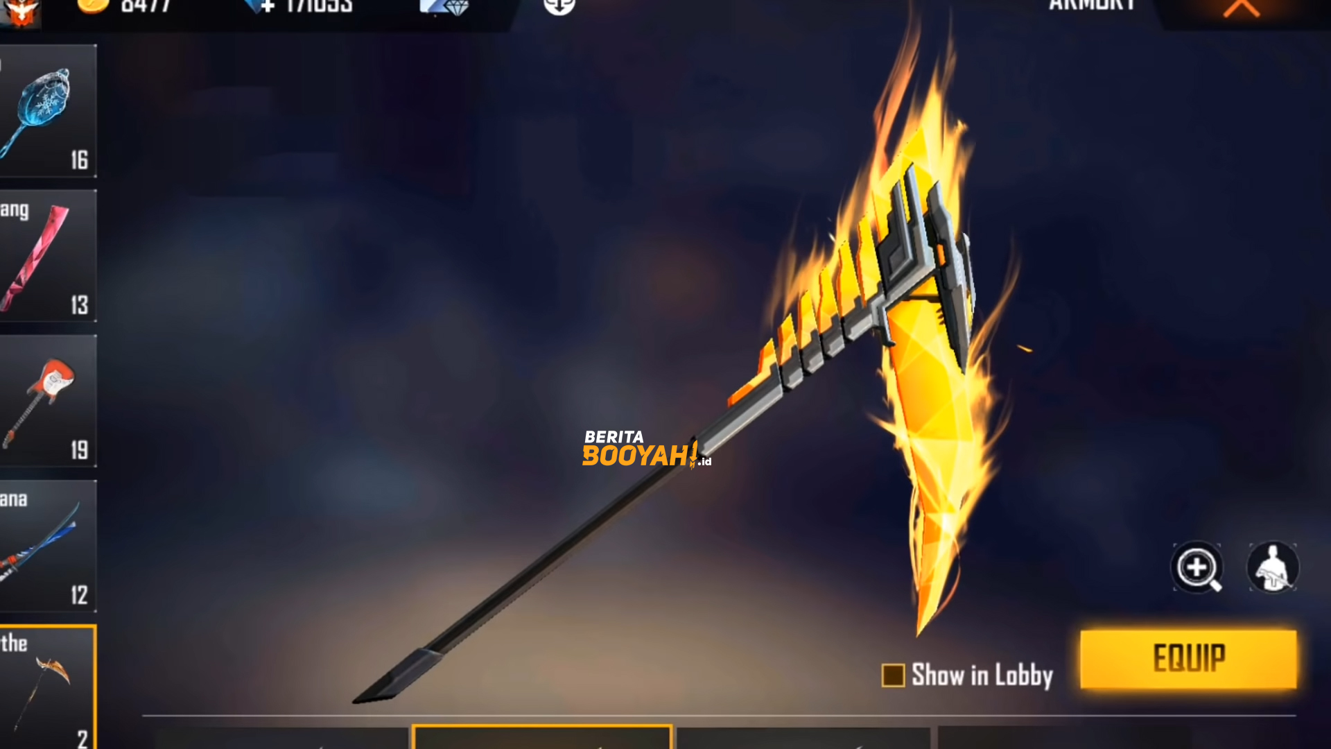 Bocoran Tampilan Skin Scythe Flameborn Free Fire (FF), Skin Scythe Terbaik?
