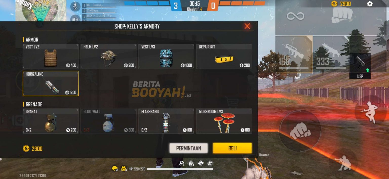 Mengenal Horizaline Free Fire (FF), Item Unik Untuk Revive Diri Sendiri!