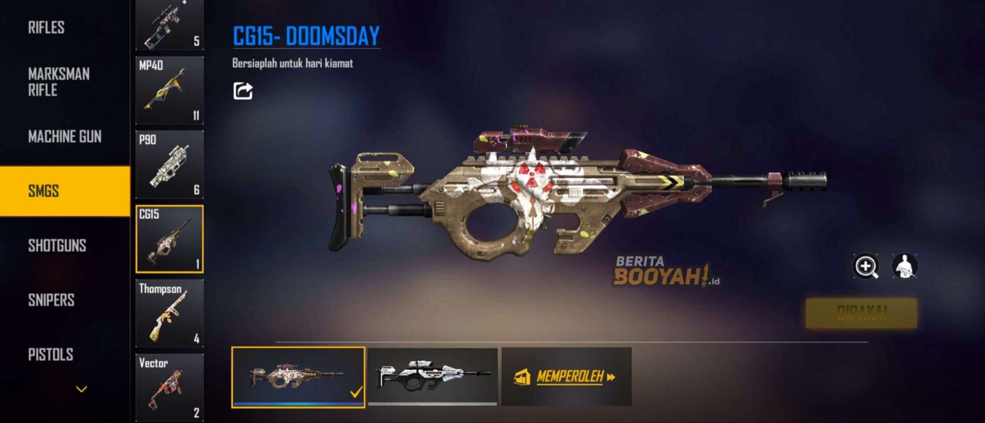 Faktor yang Membuat CG15 Jadi Senjata yang Menarik di Free Fire (FF)!