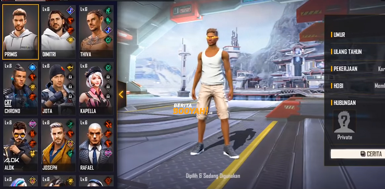 Fakta Menarik Seputar Primis FF, Karakter Pertama di Free Fire!