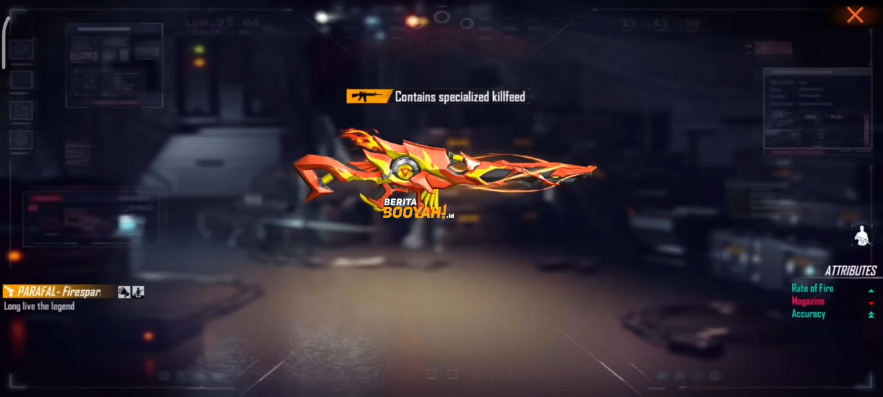 Free Fire Bakal Kedatangan Incubator untuk Senjata PARAFAL FF!