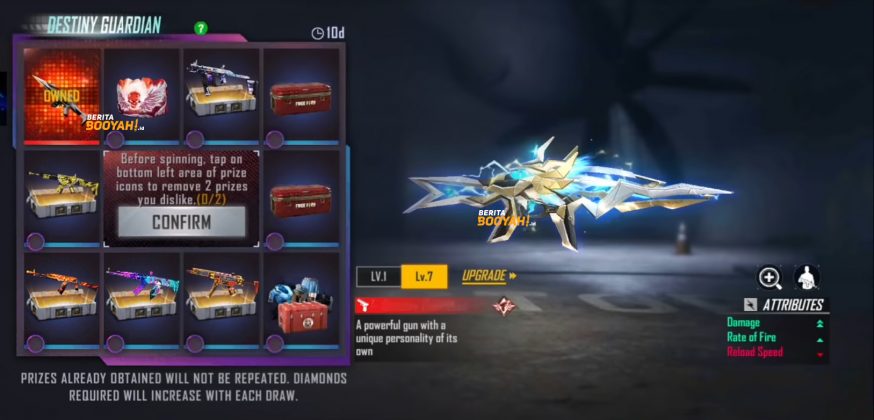 Evo Gun XM8 Destiny Guardian FF Hadir Kembali ke Free Fire, Ini Cara ...