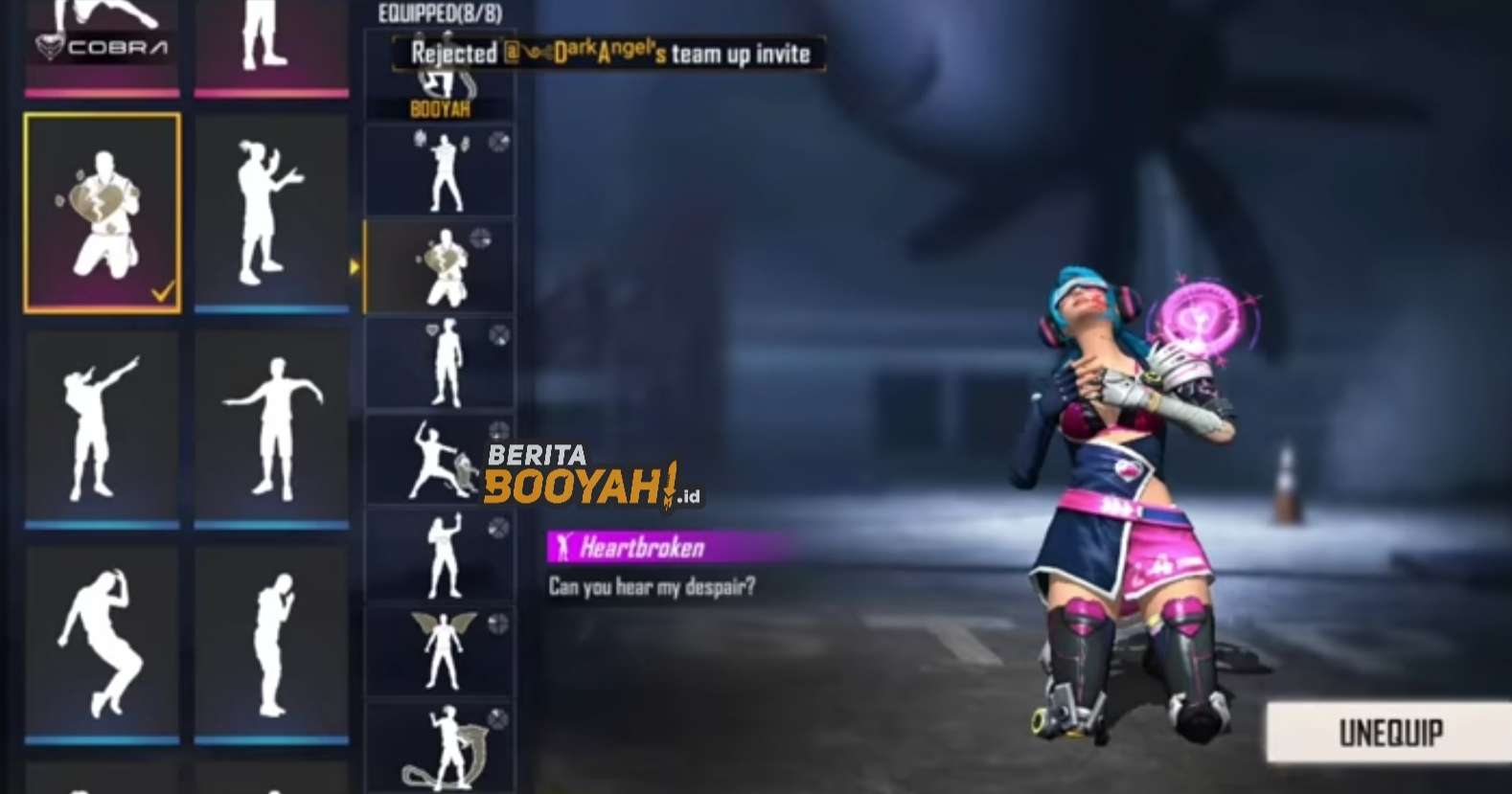 Bertemakan Cinta, Deretan Emote Free Fire (FF) Ini Cocok Dipakai Gombal ...