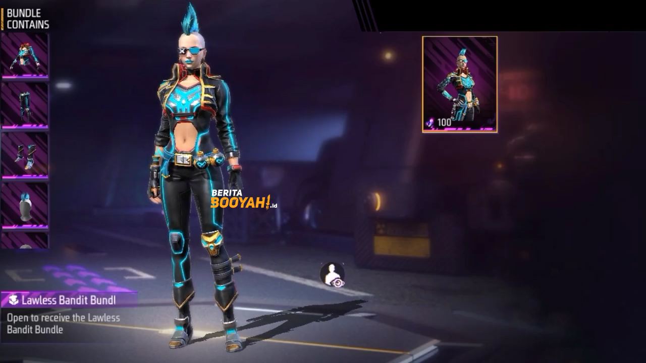 Bundle Lawless Bandit FF Jadi Bundle Terbaru di Diamond Royale Free Fire!