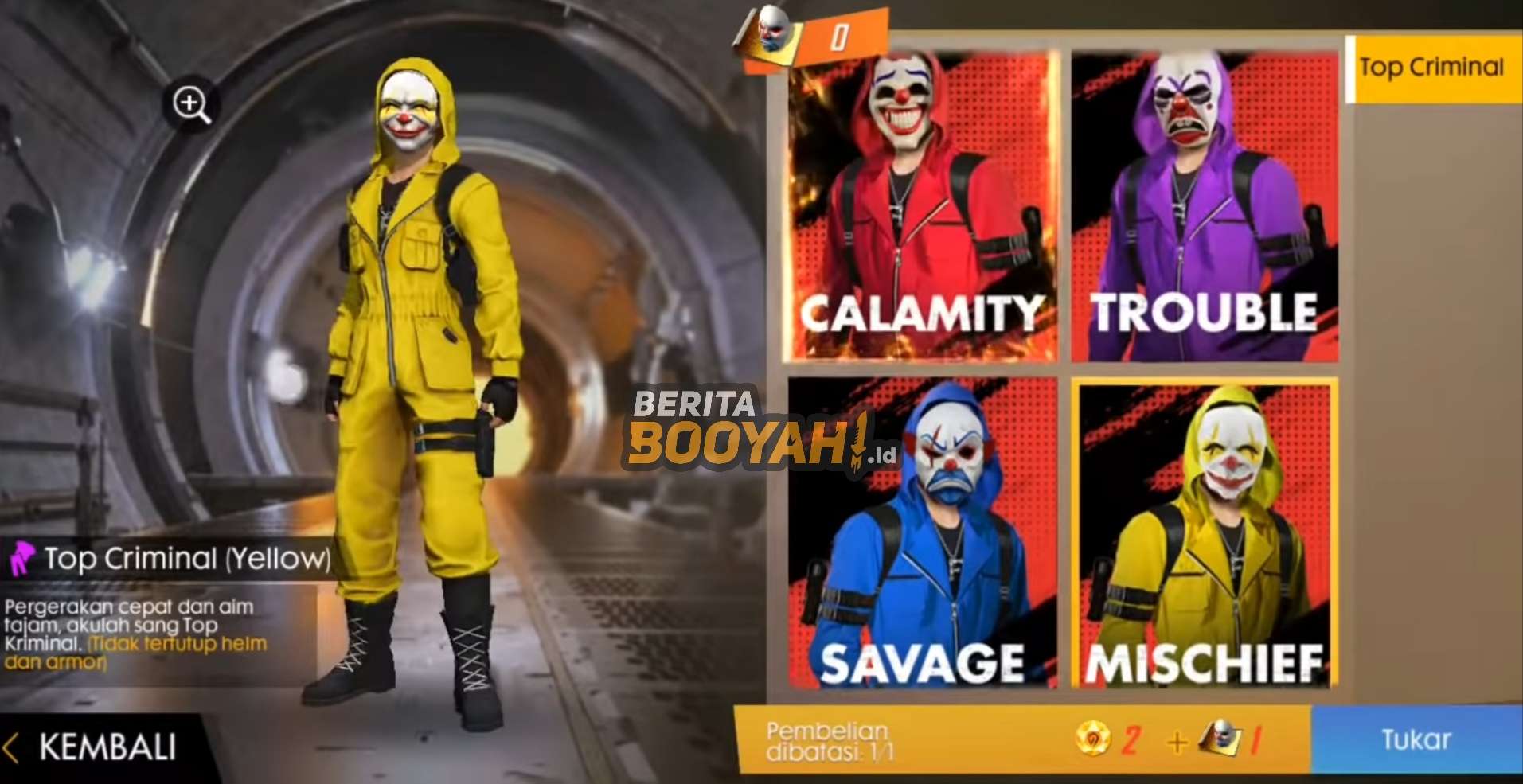 Fakta Menarik Seputar Set Bundle Top Criminal, Bundle Old di Free Fire ...