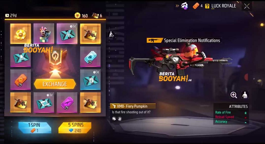 Incubator XM8 Evil Pumpkin FF Segera Hadir di Incubator Baru Free Fire!